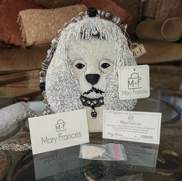 Mary Frances | Bags | New Mary Frances Fifi Evening Crossbody Dog ...